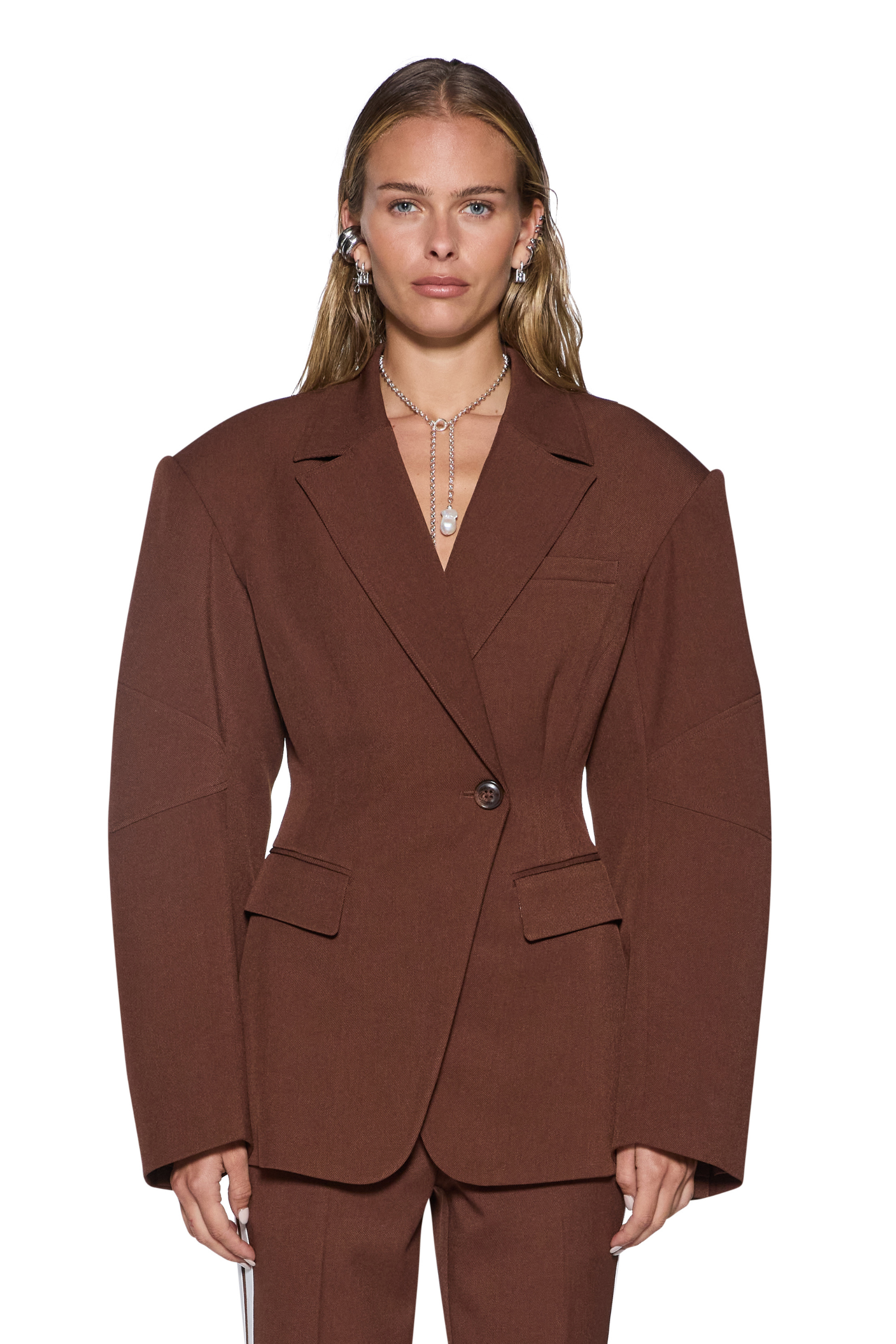 Ksubi - Dare Cinched Blazer - Chocolate - Coko Store